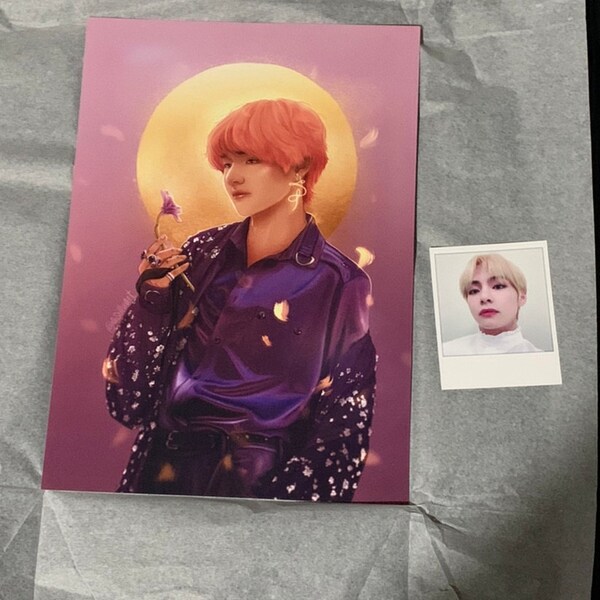 Taehyung - V - Singularity - A5/A4 Print - BTS Fan Art - Digital Art ...