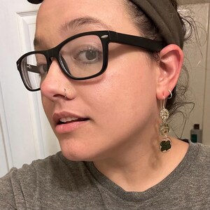 Handmade to Order Unique Blooming Bud Teardrop Real Flower Earrings ...