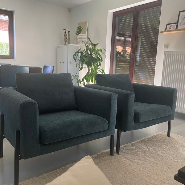 KOARP Armchair Cover Slipcover Hand Made With Multiple Color and Fabric ...