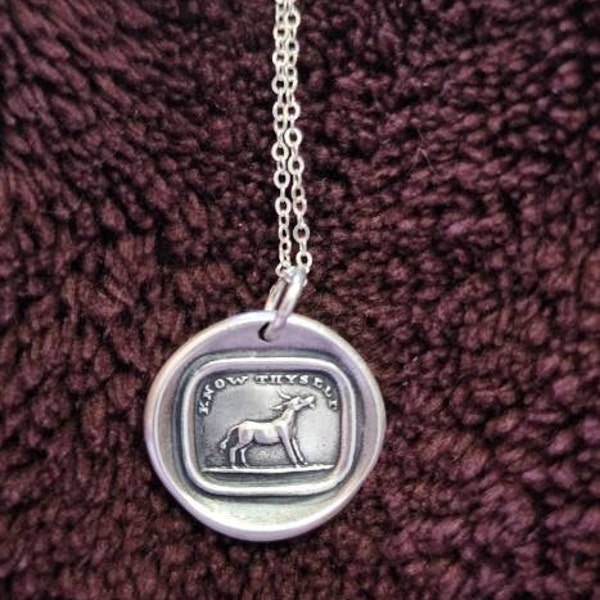 Wax Seal Necklace Aladdin Magic Genie Lamp Antique Wax Seal Jewelry ...