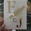 MINI Cake Alphabet Casual Letters Cake Craft Stencil Number Cake ...