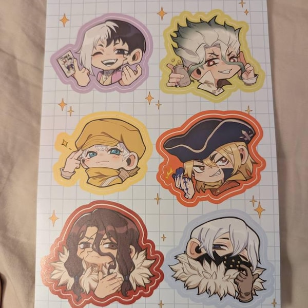 Dr Stone Sticker Sheet | A6 - Etsy