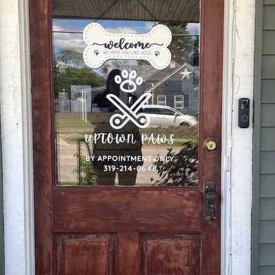 Custom Storefront Window Sticker Business Hours Vinyl Decal for Store ...