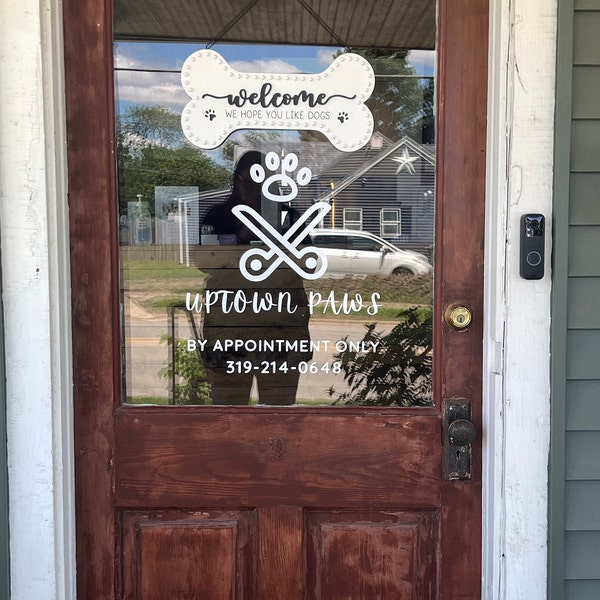 Custom Logo Decal | Vinyl Sticker | Business Storefront Window & Indoor ...