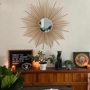 MOON Mirror, 70s Style/bohemian, Starburst Mirror, 35 Sunmirror, Wall ...