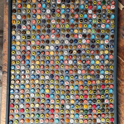 Turtle Beer Cap Art, Colorful Unique Wall Art. Gorgeous Wall Beer ...