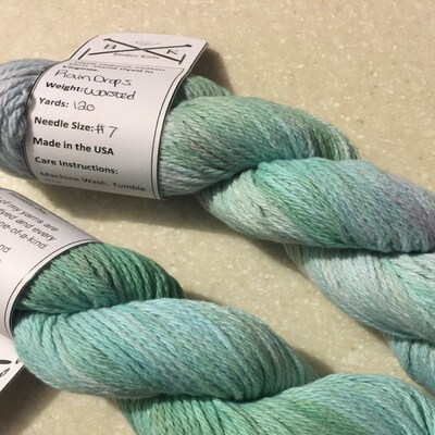 Rain Drops storm Warning Collection 100 Organic Cotton Hand Dyed Bulky ...