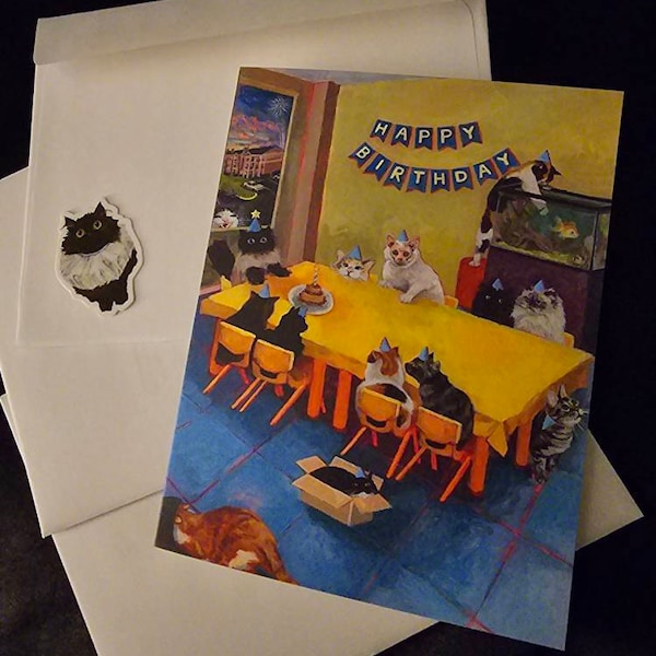 Raining Cats 12x20 Print, Internet Cats, Smudge, Lil Bub, Grumpy Cat ...