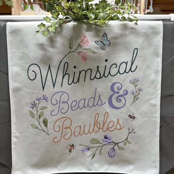 Custom Table Runner With Logo Craft Fair, Vendor Tables, Trade Shows ...