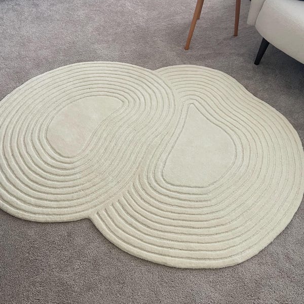 Heart Shaped Carpet, Tufted Rug Self Love Club Handmade Rug, Home Decor ...