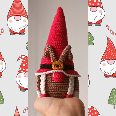 Christmas Crochet Patterns Reindeer Gnomes Christmas Gnomes - Etsy