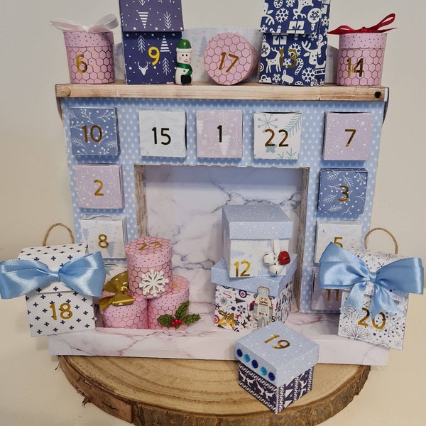 SVG Files to Create This Magical Christmas Fireplace Advent Calendar - Etsy
