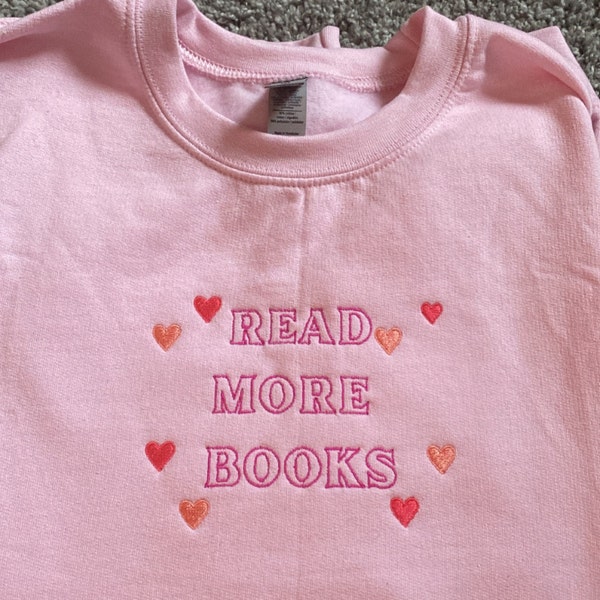 Read More Books Sweatshirt | Book Sweatshirt | Bookish Merch | Reader ...