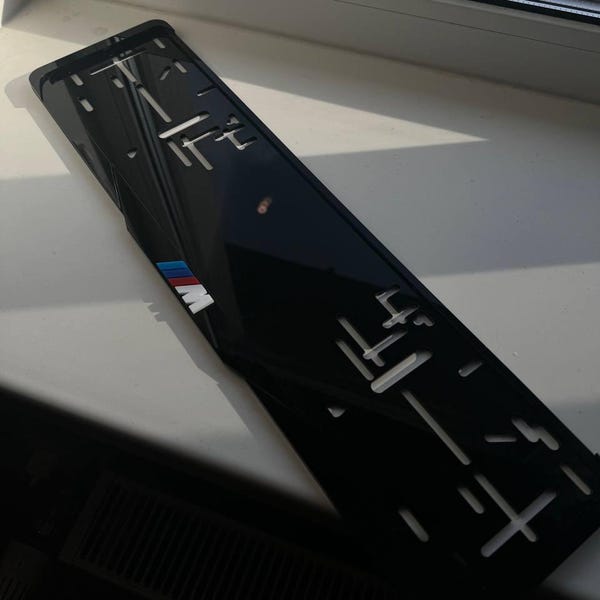European License Plate Frame Mockup Toyota Audi Holder Universal Auto ...