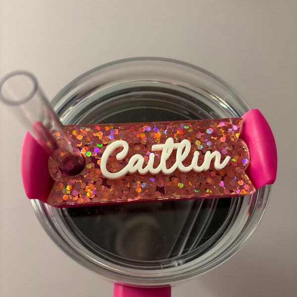 Stanley Name Plates Lid Toppers Cup Accessories Personalized Name Tag ...