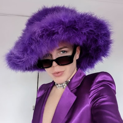 Marabou Feather Trim GLOVES Opera Gloves Satin Feather Gloves Long ...