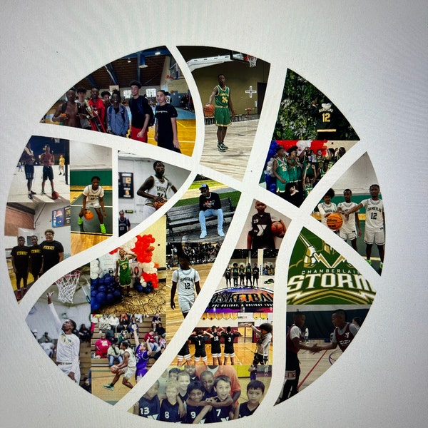 Picture Collage Globe Template | Gridart Canva | Image Collage | Pic ...