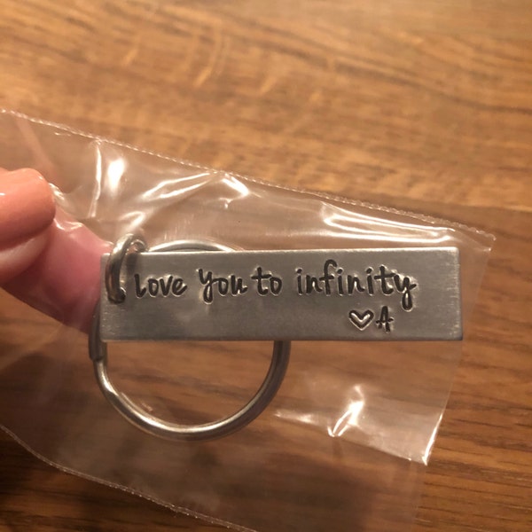 Love You Always With Initial Hand Stamped Light Weight Aluminum ...