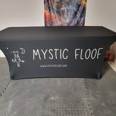 Custom Tablecloth, Custom Table Cover for Trade Show, Table Cover With ...