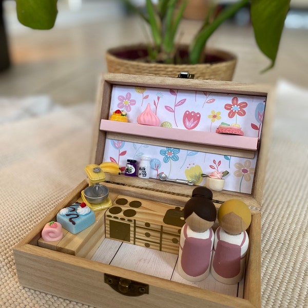 Mini Trucks Construction Site, Mini Peg People Playset, Travel Toy ...