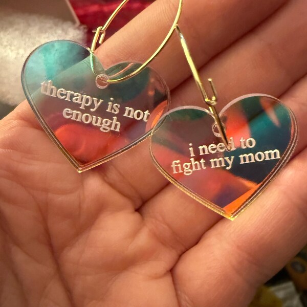Iridescent Therapy is Not Enough I Need to Fight My Dad Heart Hoop ...