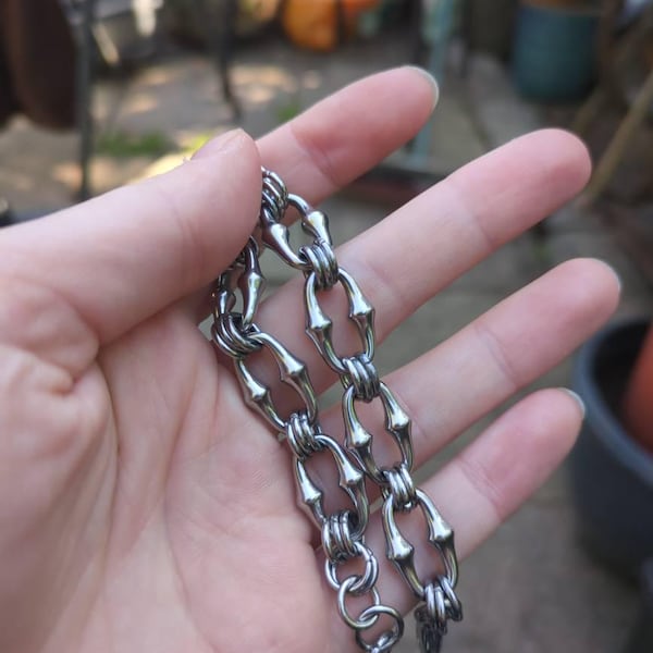 Daisy Chain Carabiner Keyring Chainmail | Stainless Steel | Hand Made ...