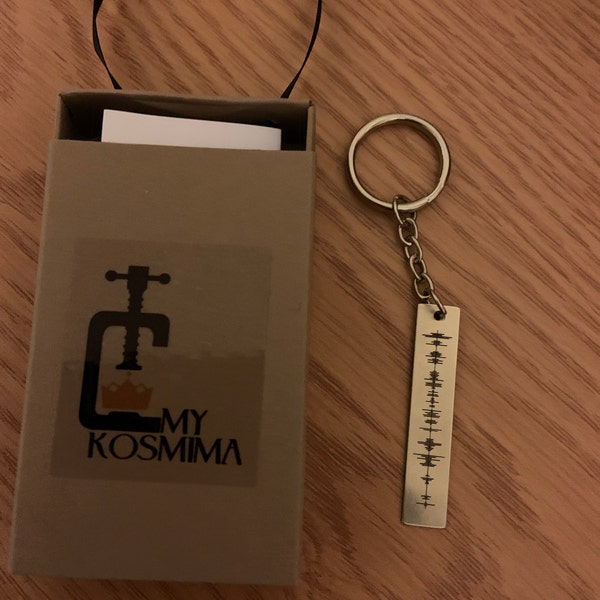 Personal Heartbeat Keychain, Cardiogram Keychain, Custom Heart Beat ...