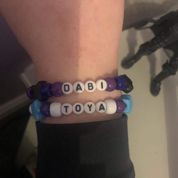 Large MHA Character Kandi Bracelets - Etsy
