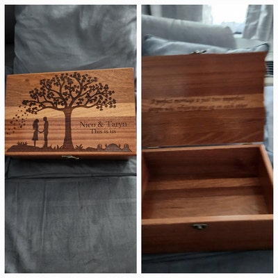 Personalized Tree of Life Memory Box 12x8x4, Custom Hand Made Wood ...