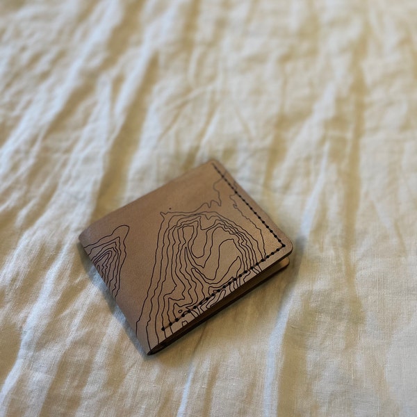 Mountain Wallet UK Bi Fold Leather Credit Card Holder Outdoorsy Wallet ...