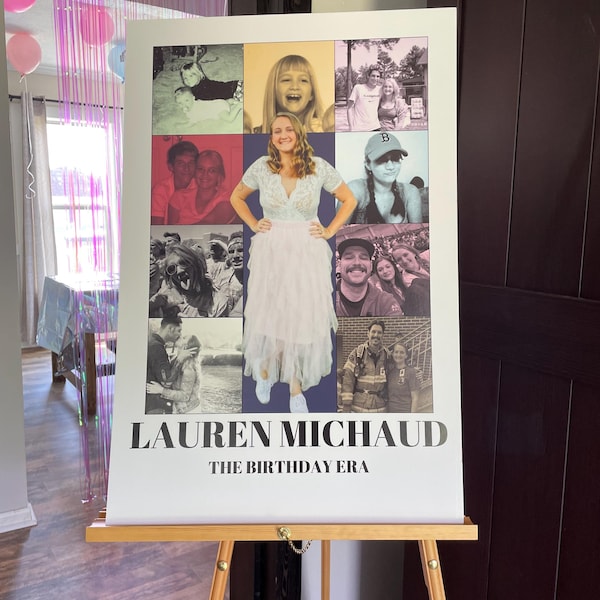Custom Eras Poster | Era Poster Your Photos | Teenage Era Party ...