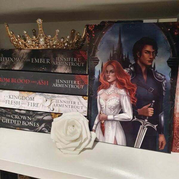 Poppy and Hawke 'from Blood and Ash' A5 Art Print - Etsy UK