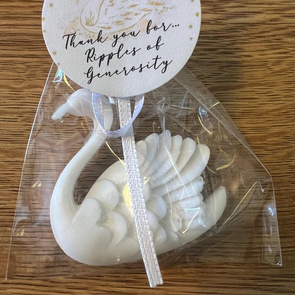 Swan Baby Shower Favor SOAPS - Mini Swan Birthday Decorations Swan ...