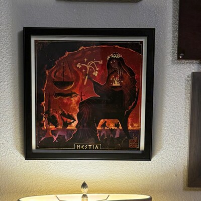 Amazon Queen Myrina Conquering Atlantis Lockett Studio Print Greek ...