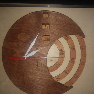 DIGITAL SVG FILE for Perpetual Calendar Clock - Etsy