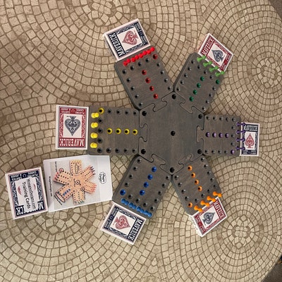 DELUXE 8 Player Modular Fast Track Board Game W/EXTRA HUBS - Etsy