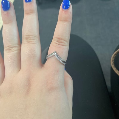 V Ring Set Stacking Ring Chevron Ring Minimalist Ring - Etsy