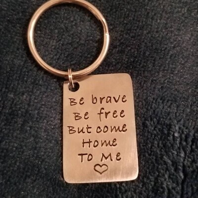 Custom Key Chain Personalized Key Chain Custom Message - Etsy