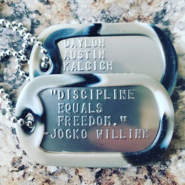 Military Style Dog Tags Custom Made to Order - Etsy