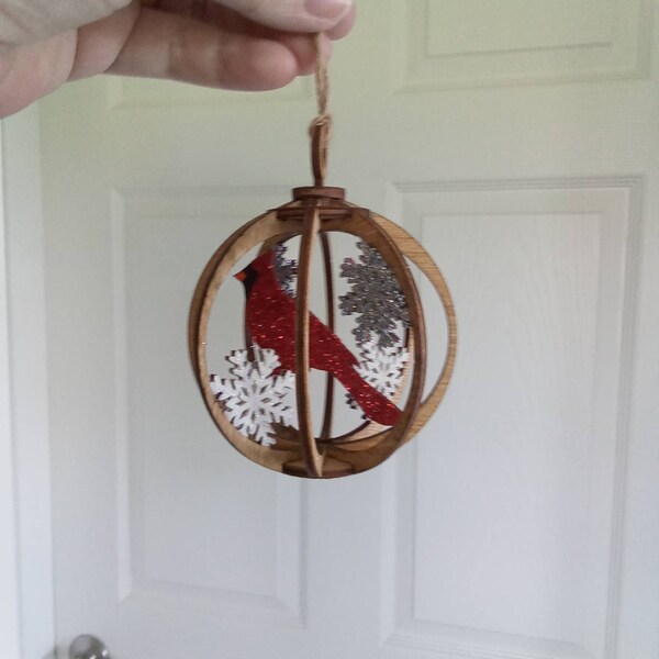 Memorial Cardinal Christmas Ornament Laser Cut Wood. - Etsy
