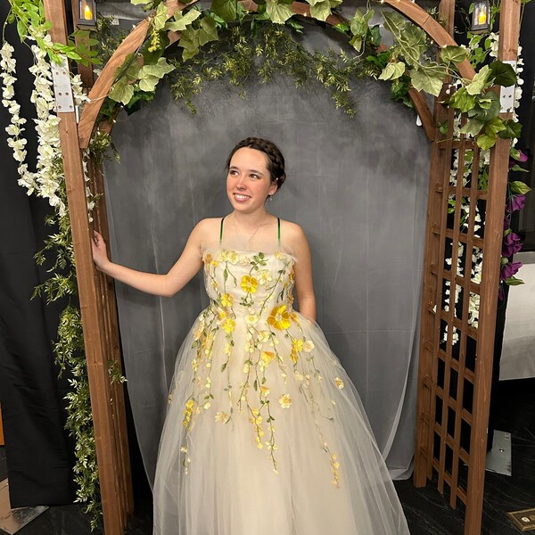 Dust Blue 3d Flowers Lace Fabric for Dress, Sparkle Bead 3d Florals ...