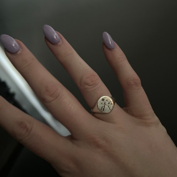 ACOTAR Night Court Signet Ring, Starry Mountains Night Court Ring ...