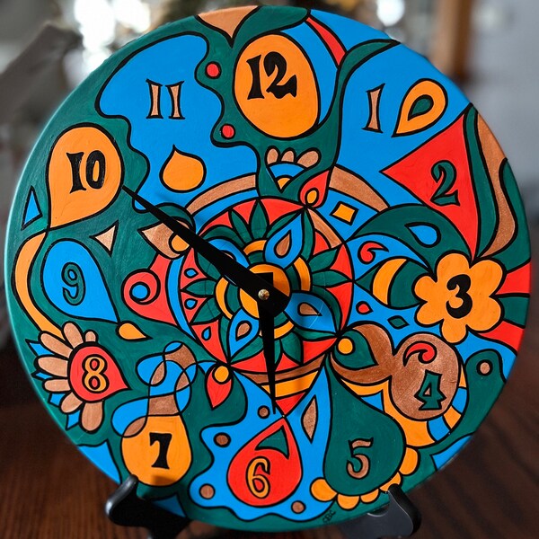 Custom Mandala Room Divider Made From 35 Painted Vinyl Records ...