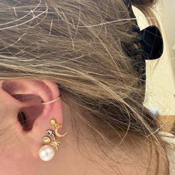 14K Solid Gold Threadless Zodiac Sign Tops/push-in Labret/12 ...