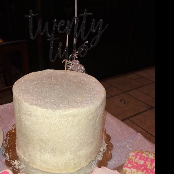 Twenty Two Cake Topper / 22 Years Old / 22nd Birthday Cake Topper ...