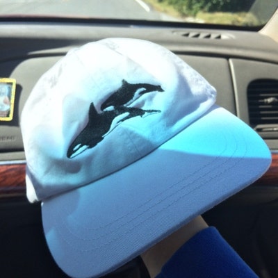KILLER WHALES HAT One Embroidered Orca Men Women Wildlife Cap Price ...
