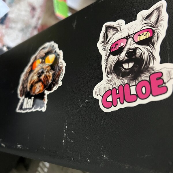 Watercolor Adorable Funny Dogs Car Sticker Dog Stickers - Etsy