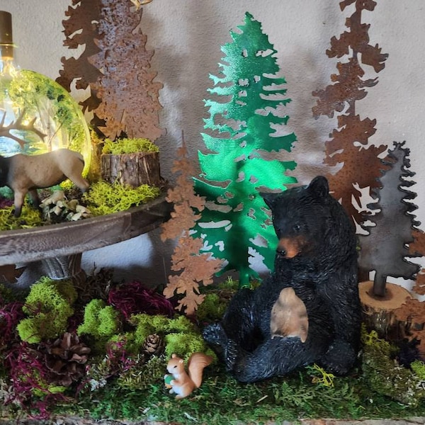 Rustic Evergreen Tree - Etsy