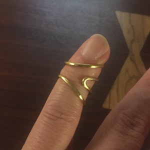 Trigger Finger Splint Ring in Brass Bronze Titanium or - Etsy