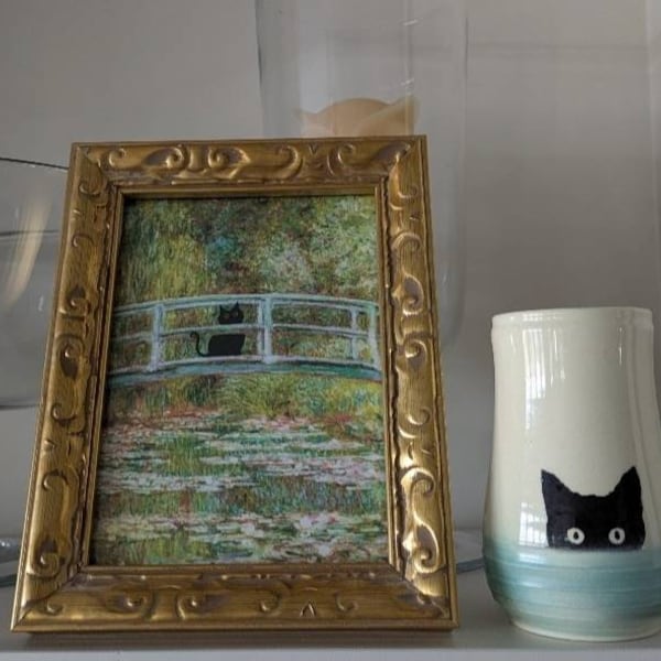 Dancing Cats Print, Black Cat, Orange Cat, This Kitchen is for Dancing ...